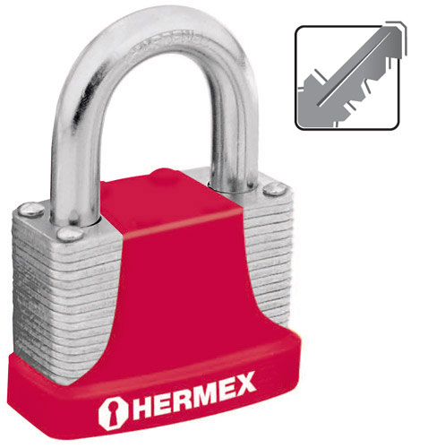 Cand.acero,cpo.lamin.40mm(T/MASTER-LOCK),Blis."HERMEX"CM-40 - Orofino