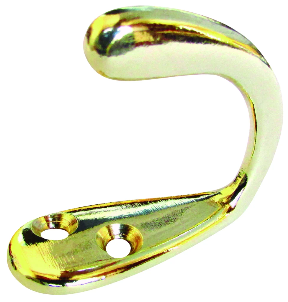 Gancho percha simple Zamác dorado (vta x mult 12un) - Orofino