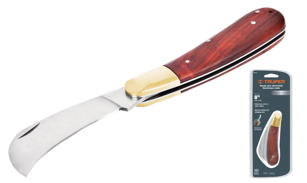 Navaja Electricista curva 75mm "TRUPER" NEL-8 - Orofino