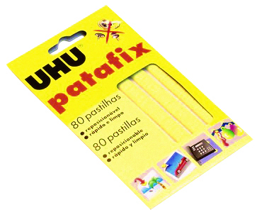 Masilla adhesiva "UHU"TAC-PATAFIX Amarillo Blister 80 unidad - Orofino