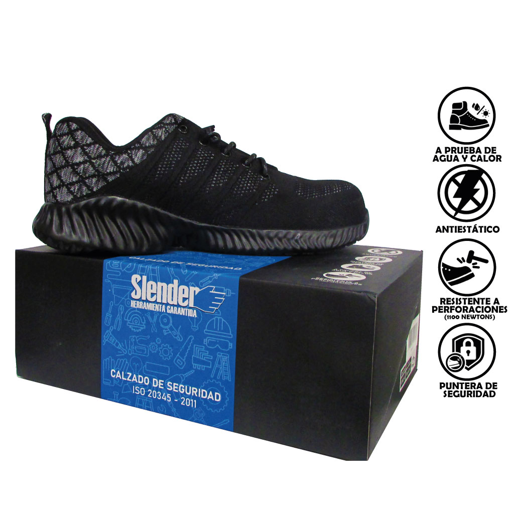 Champión Zapato pta.plastica,suela anti-clavo T:43"SLENDER" - Orofino